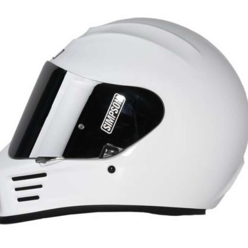 Jual Simpson Speed Bandit White Gloss Helm Full Face Original Simpson ...