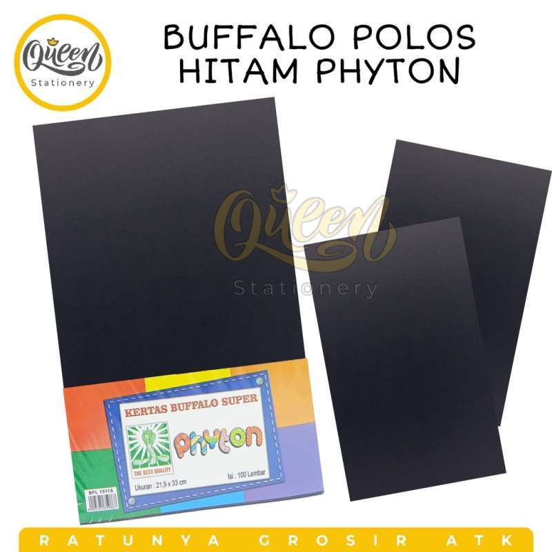 Jual 1 PACK (100 LEMBAR) KERTAS BUFFALO POLOS PHYTON / KERTAS COVER ...