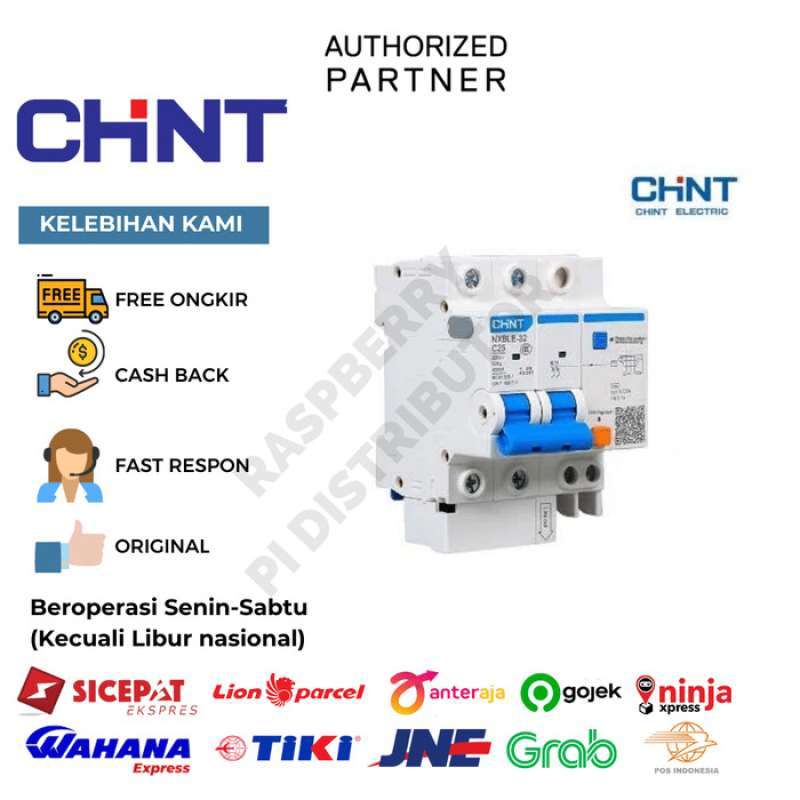 Promo Chint Rcbo Elcb+mcb Nxble-32 3p 32a 30ma 6ka Non Netral Phase To Phase Diskon 23% Di ...