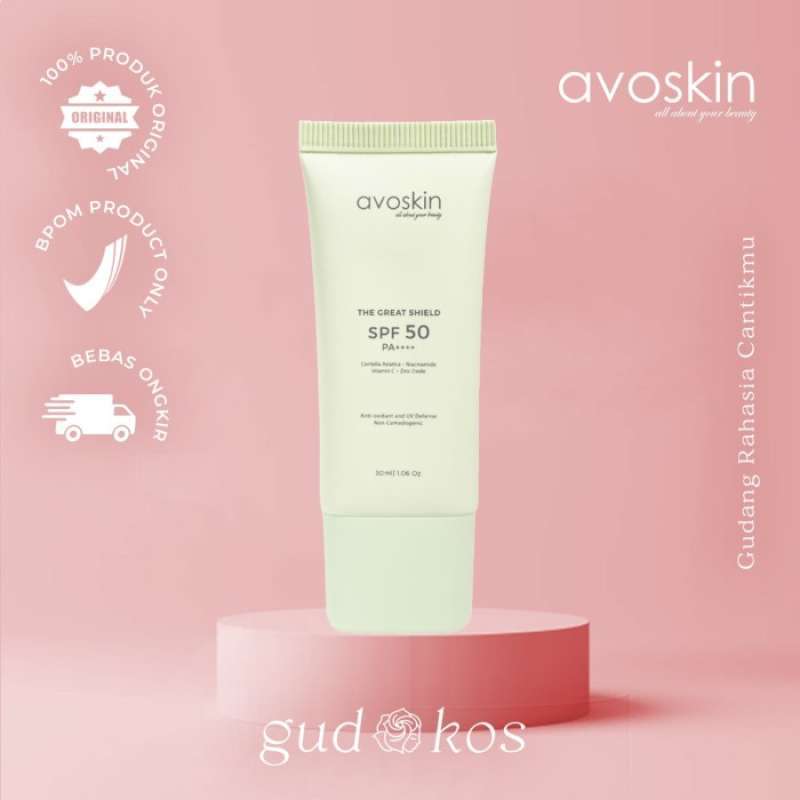 Promo Avoskin Sunscreen The Great Shield SPF 50 PA+++ BPOM ORIGINAL ...