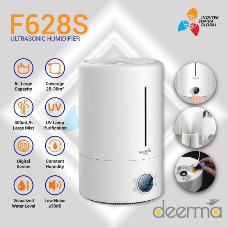 Jual Deerma DEM F628 / F628S 5L Air Humidifier - Pelembab Udara di ...