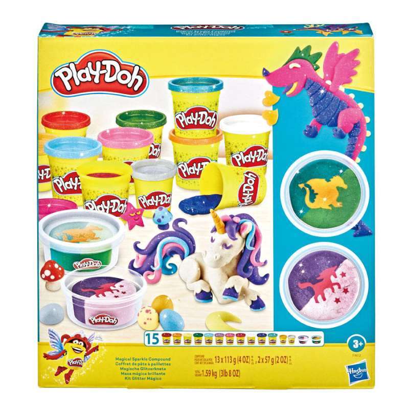 Jual Play Doh Compound Magical Sparkle Pack Hasbro Playdoh di Seller ...