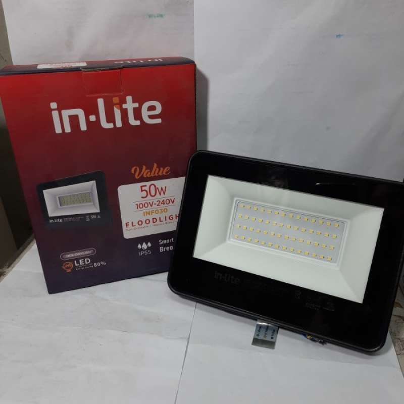 Promo Inlite Floodlight Sorot Led Value Inf 030 50W Putih Diskon 26% di ...