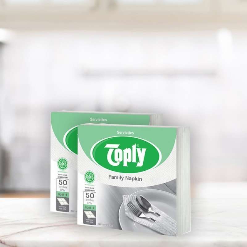Promo Tisu Makan Toply Serviettes Napkin Tissue - 50 Sheets (kemasan 6 ...