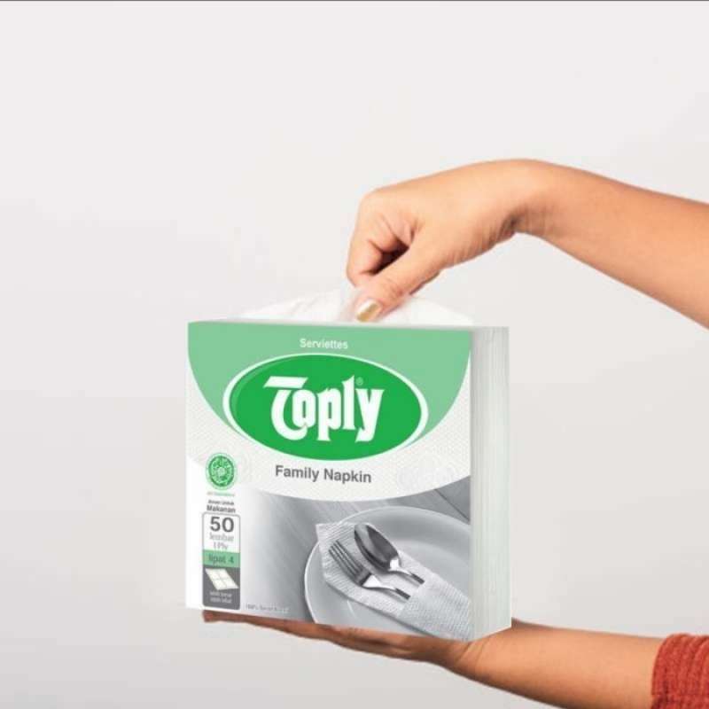 Promo Tisu Makan Toply Serviettes Napkin Tissue - 50 Sheets (kemasan 6 ...