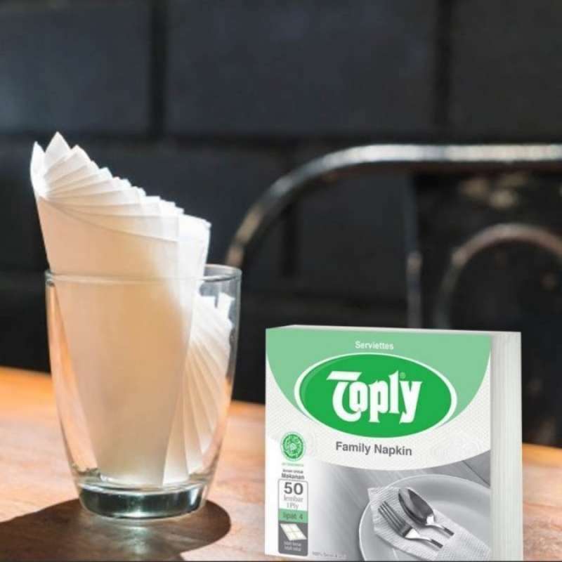Promo Tisu Makan Toply Serviettes Napkin Tissue - 50 Sheets (kemasan 6 ...