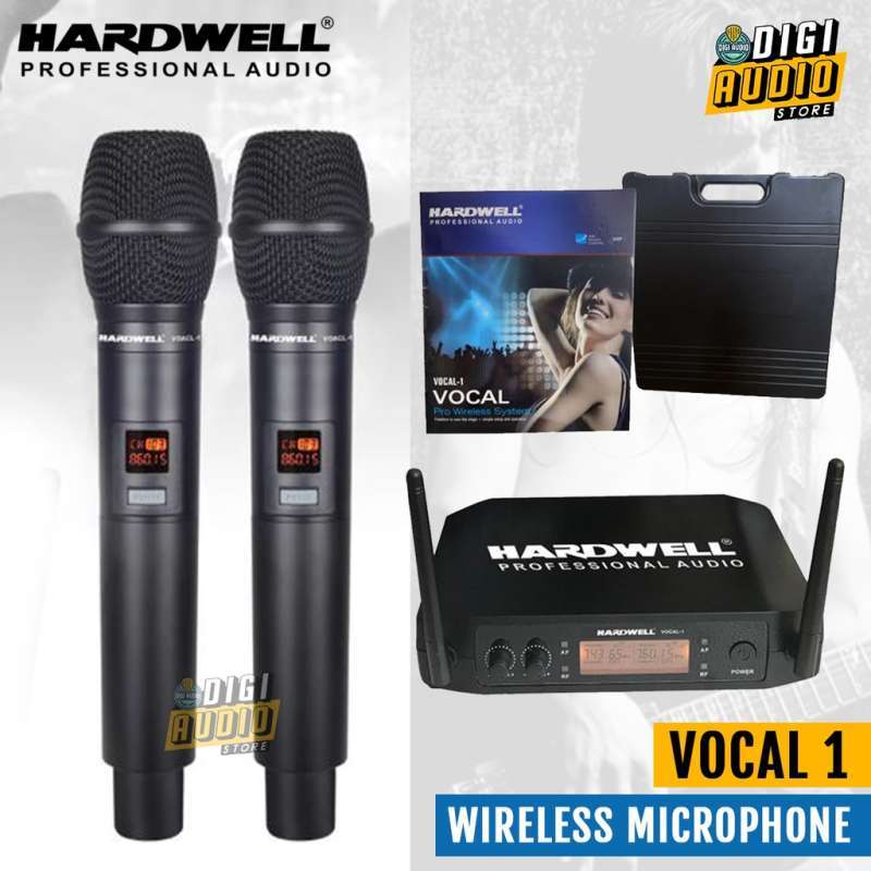 Jual Wireless Microphone Vocal Hardwell Vocal 1 - Dual / 2 Channel ...