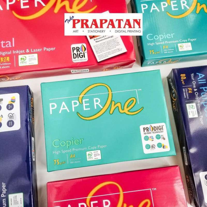 Jual Kertas Hvs Paper One A4 70 Grm / Kertas Print / Kertas Foto Copy - F4 75gsm Di Seller Toko ...