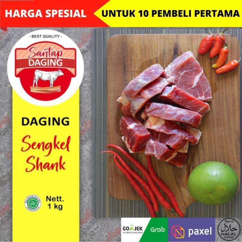 Jual Daging Rendang Sapi Potongan / Sengkel Premium quality 1kg di ...