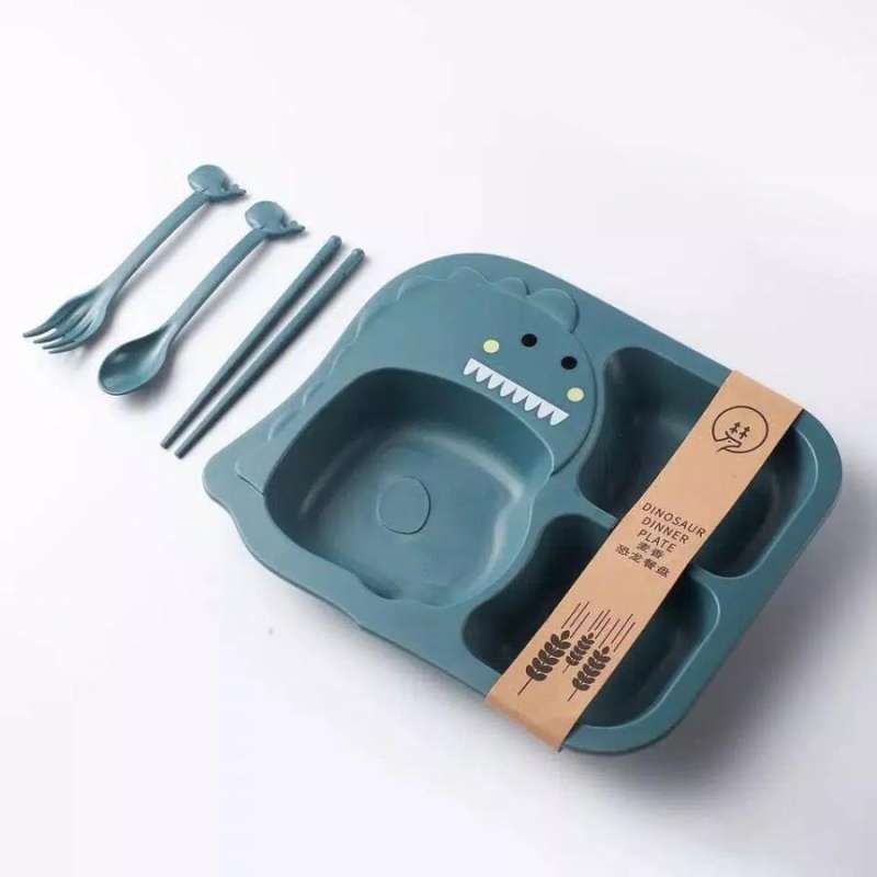 Jual Alat Makan Set Anak Alat Makan Dino Alat Makan Karakter Dinosaurus ...