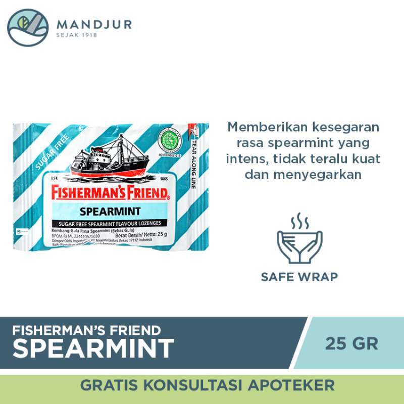 Promo Fisherman's Friend Spearmint Sugar Free - Permen Pelega ...