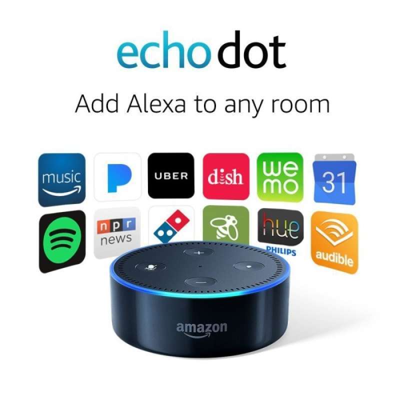 Promo Amazon Echo Dot 2Nd Generation Black Original Diskon 17% di ...