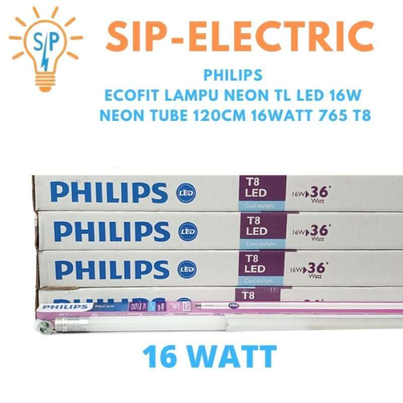 Promo Philips Ecofit Lampu Neon Tl Led 16W / Neon Tube 120Cm 16Watt 765 ...