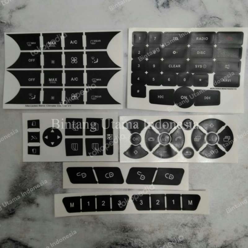 Promo Sticker Lengkap Mercedes W204 W212 Power Window, Ra Lock Diskon ...
