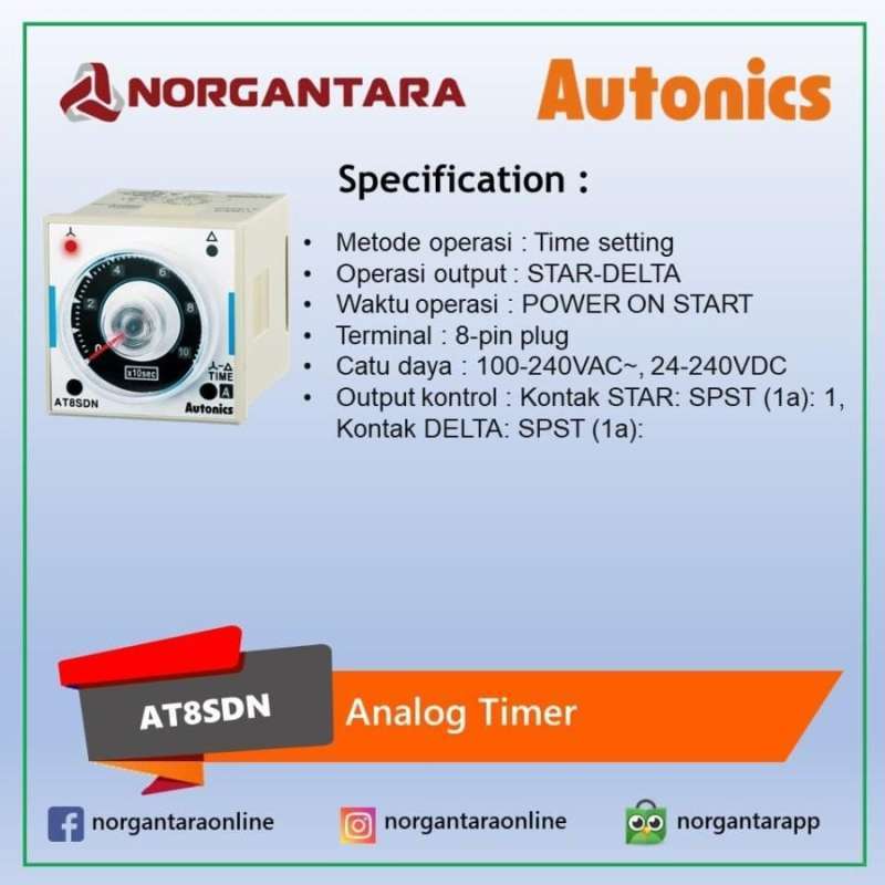 Jual At8sdn Autonics Analog Timer Di Seller Pt. Norgantara Prima ...