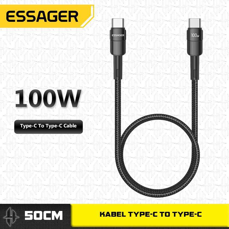 Jual ESSAGER Kabel Star PD 100W USB-C To Type-C Charger Super Fast ...