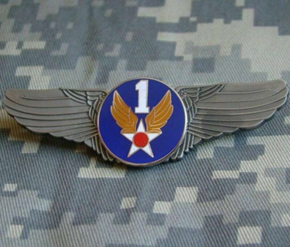 Promo WW2 Us Army Air Corps 1st Us Air Force Military Pilot Wing Badge ...