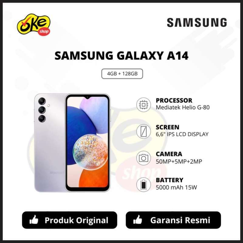 Jual Samsung Galaxy A14 Lte 4/128gb Garansi Resmi - Silver Di Seller ...