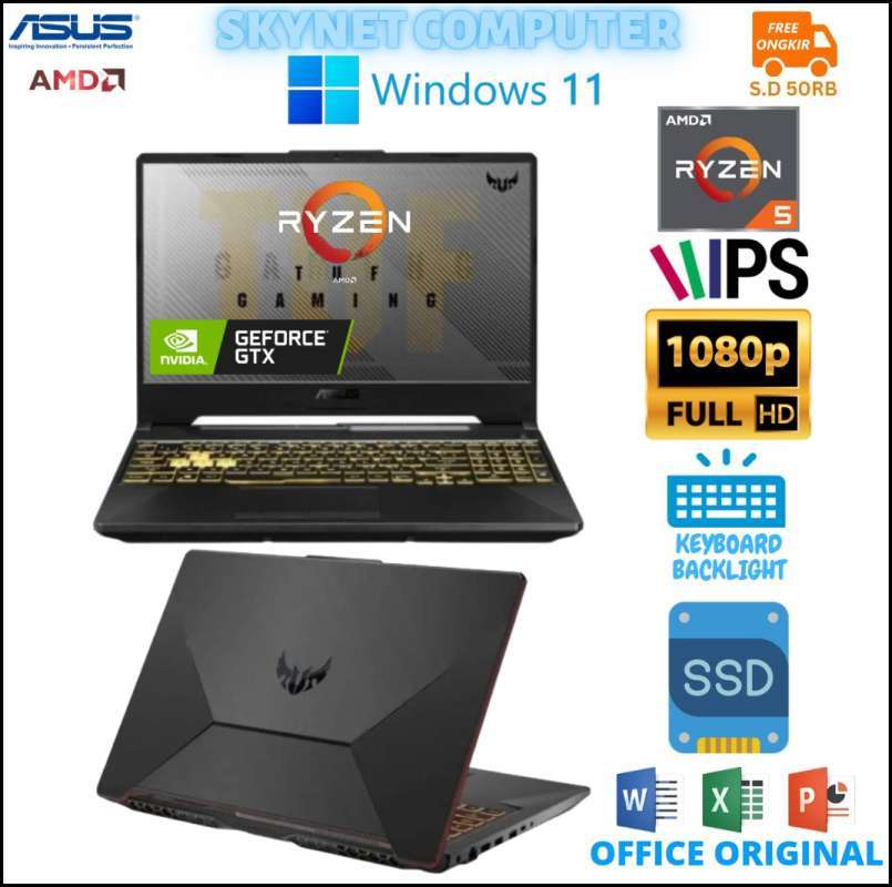 Jual ASUS TUF A15 FA506IHR RYZEN 5 4600H RAM16GB SSD512GB NVIDIA ...