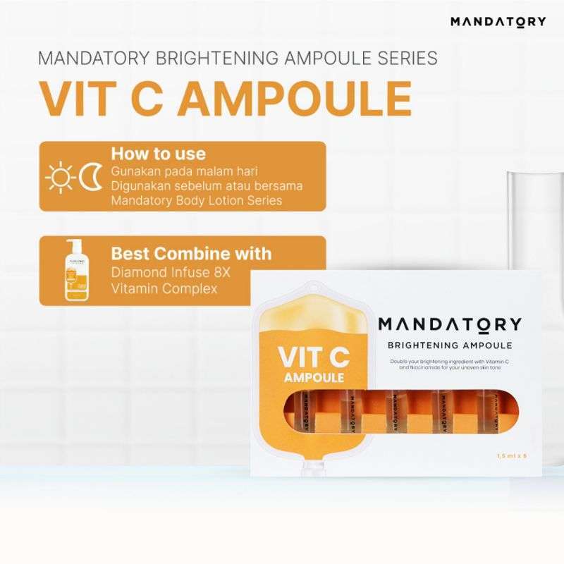 Promo MANDATORY VIT C BRIGHTENING AMPOULE Diskon 38% di Seller SKIN ...