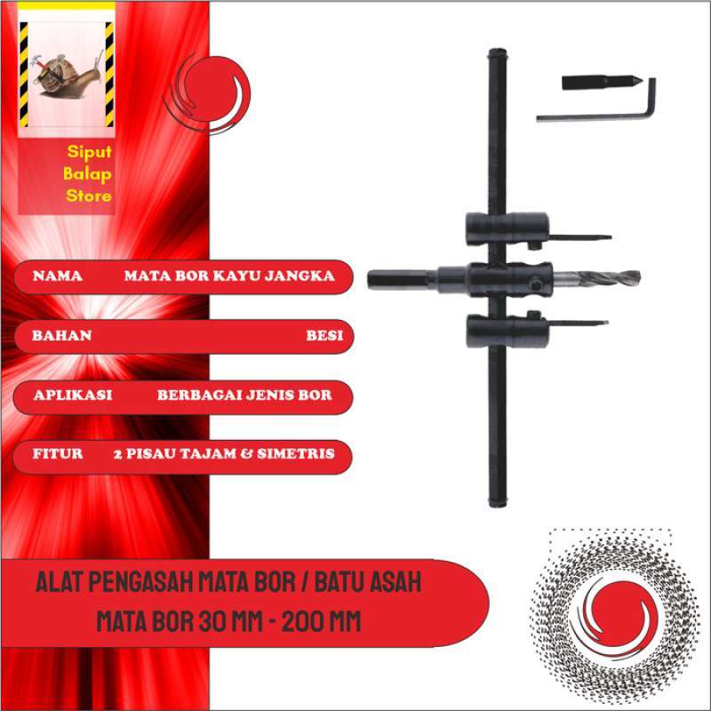 Promo Mata Bor Kayu Hole Saw Jangka / Adjustable Circle Hole Cutter 30 ...