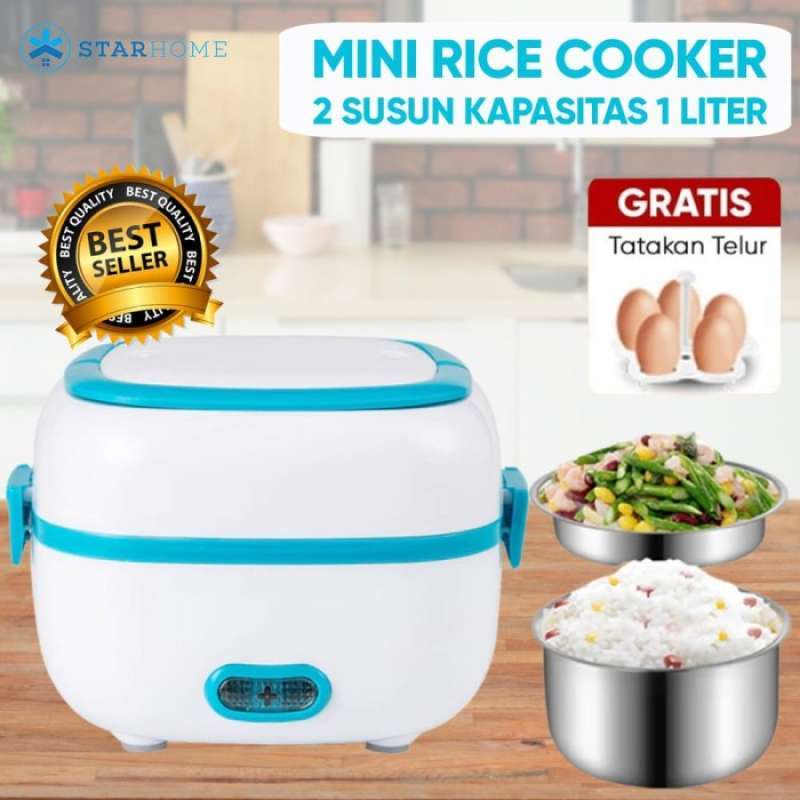 Promo Starhome Rice Cooker Mini 2 Susun Kapasitas 1 L - Penanak Nasi ...