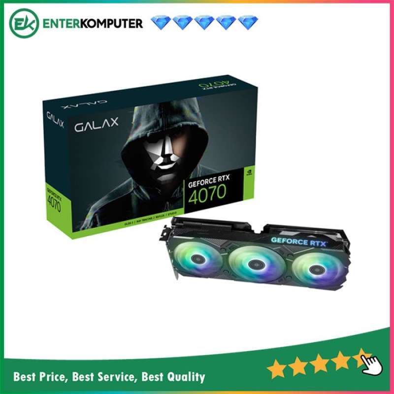 Jual GALAX Geforce RTX 4070 12GB DDR6X EX GAMER - ARGB TRIPLE FAN di ...