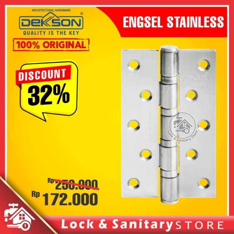 Promo Engsel Dekson Dekkson DELUXE 5X3X3MM 4BB SSS Engsel Pintu Jendela ...