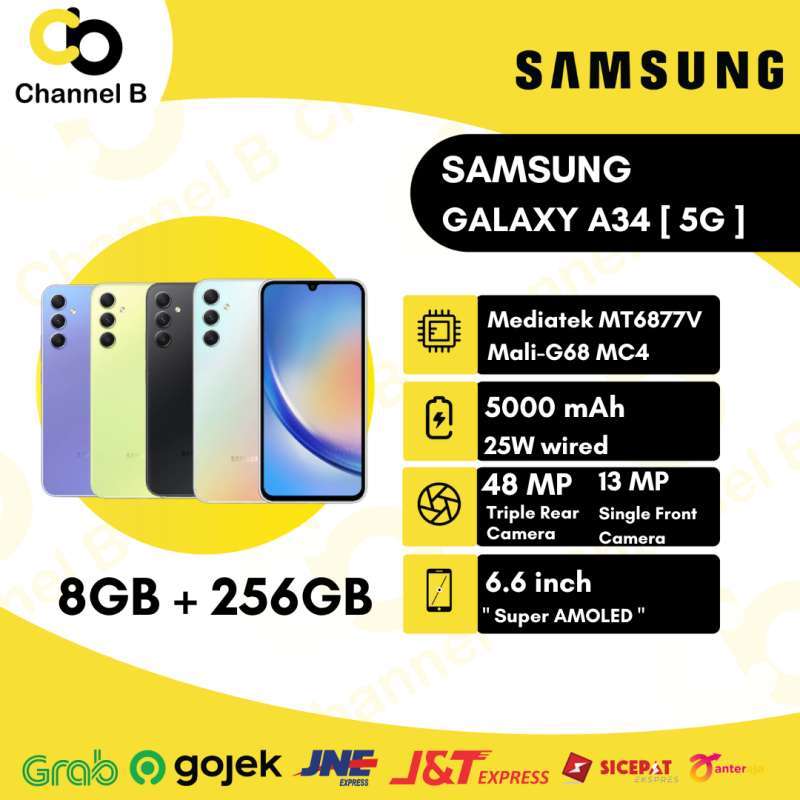Jual Samsung Galaxy A34 5g [ 8gb - 256gb ] Smartphone - Free Adapter ...