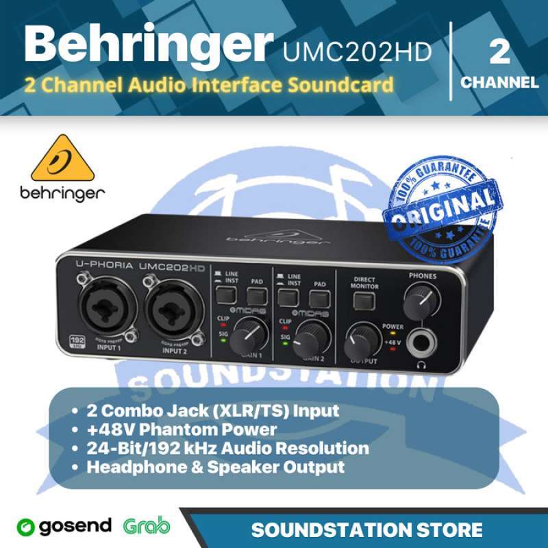 Promo Soundcard Behringer Umc202 Hd Audio Interface - Multicolor Diskon ...