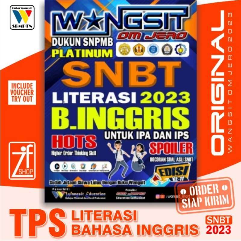 Promo Buku SNBT LITERASI BHS. INGGRIS 2023 / Buku Wangsit UTBK SNBT TPS ...