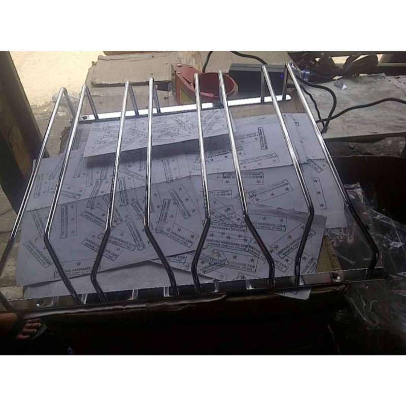 Promo Rak Gelas Anggur Gantung 4 Baris Jalur Glass Wine Holder Mini Bar ...