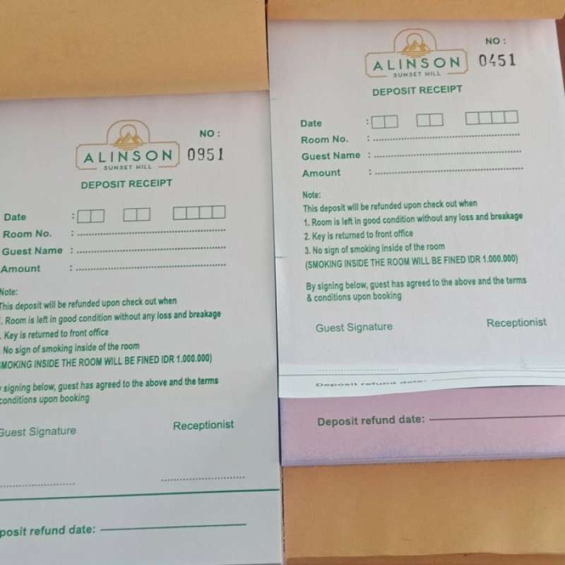 Promo Nota Bon Kwitansi Invoice 2 Warna Pakai Nomor Diskon 17% di ...