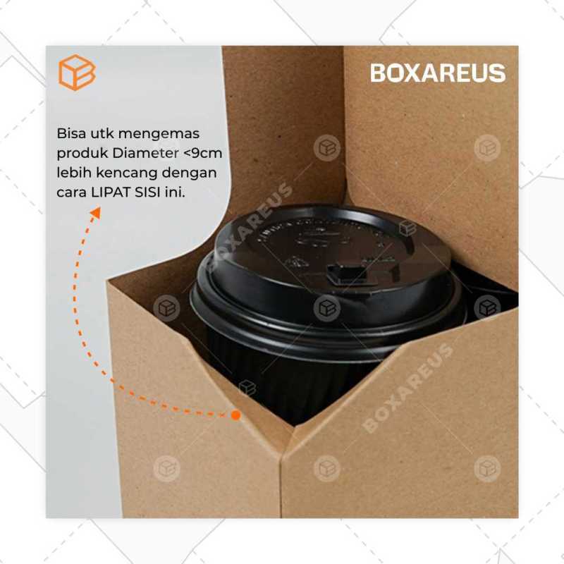 Jual Cup Holder Kopi Box Takeaway Botol Almond Kale Packaging Jar ...