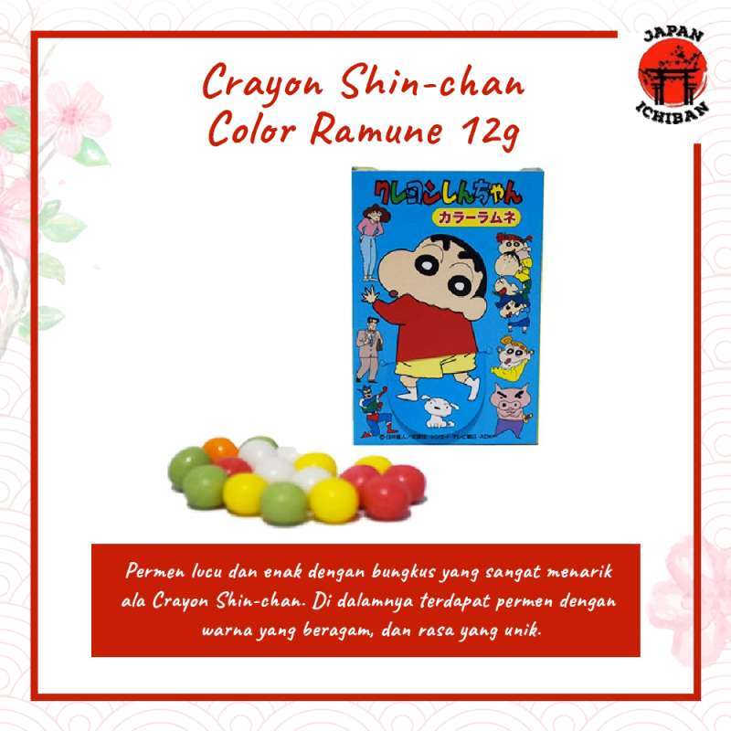 Jual Crayon Shin-chan Color Ramune 12g - Permen Shin-chan Original ...
