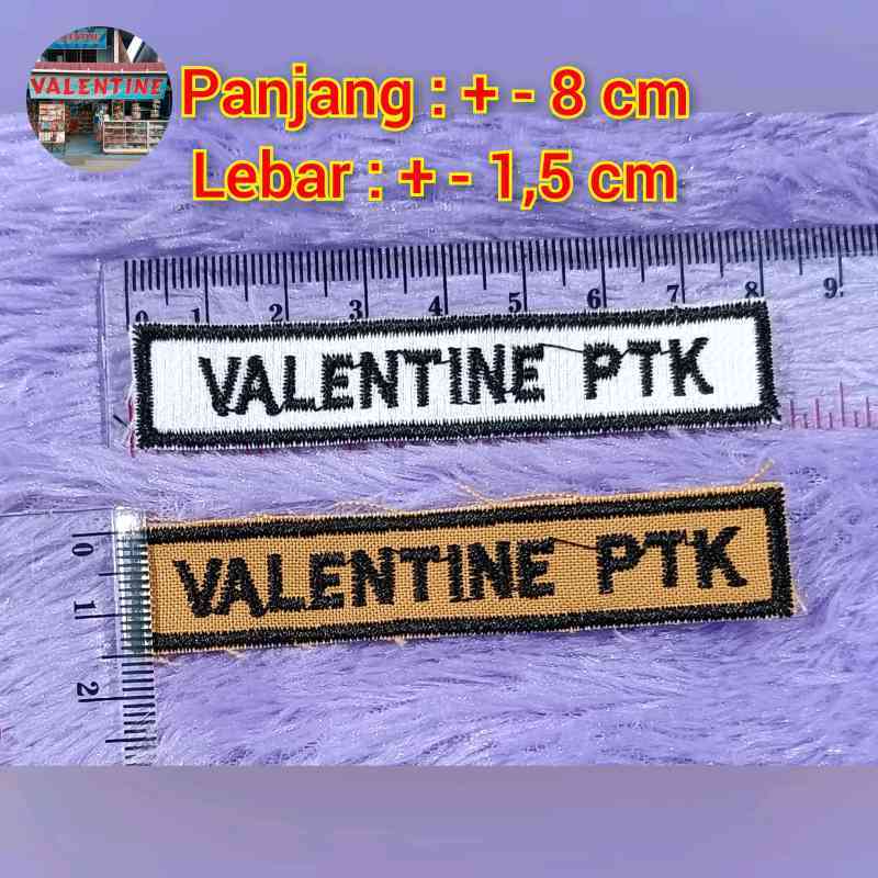 Jual Nama Sekolah Bordir | Bet Nama | Name Tag | Nama Dada | Bordir ...