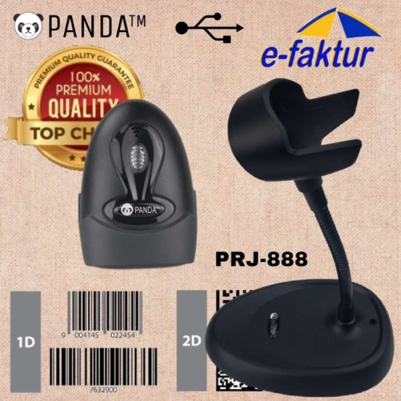 Jual Scanner E-faktur Panda Prj-888a Auto Stand Qr Code-efaktur 2d ...