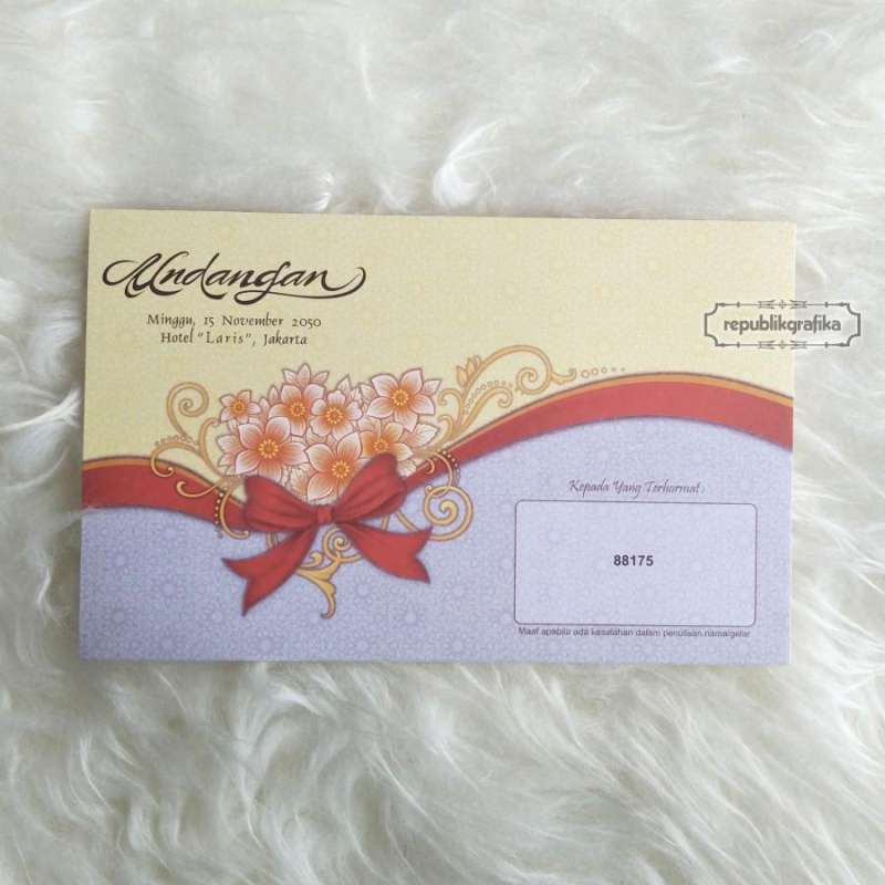 Jual CETAK UNDANGAN PERNIKAHAN MURAH MODEL ERBA 88175, FREE PLASTIK OPP ...