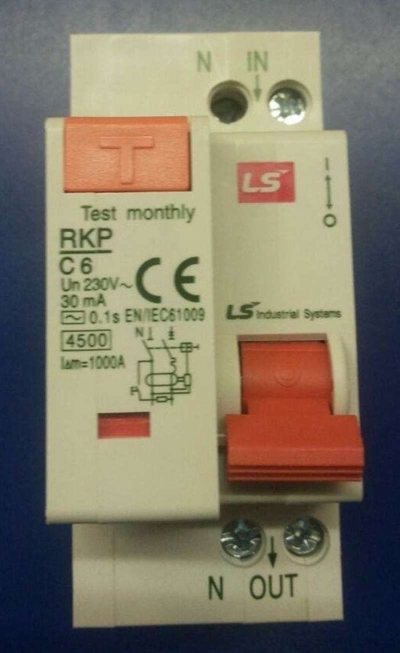 Promo Elcb / Rcbo With Overload Rkp 1p+n 4.5ka 30ma Merk Ls Electric Korea Diskon 23% Di Seller ...