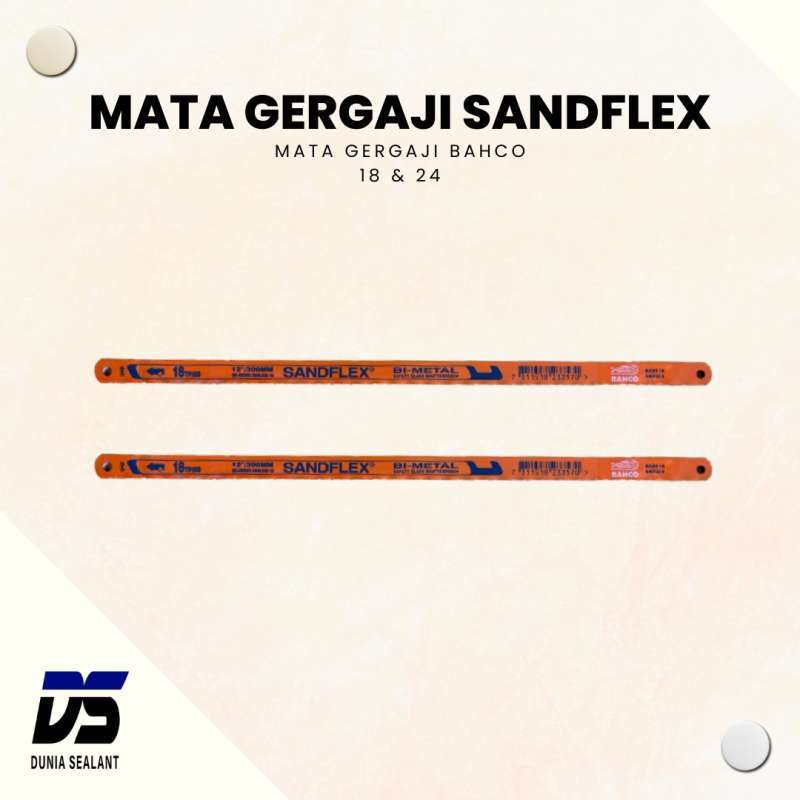 Jual Bahco Sandflex Sandvik 18 Mata Gergaji Besi Panjang di Seller ...