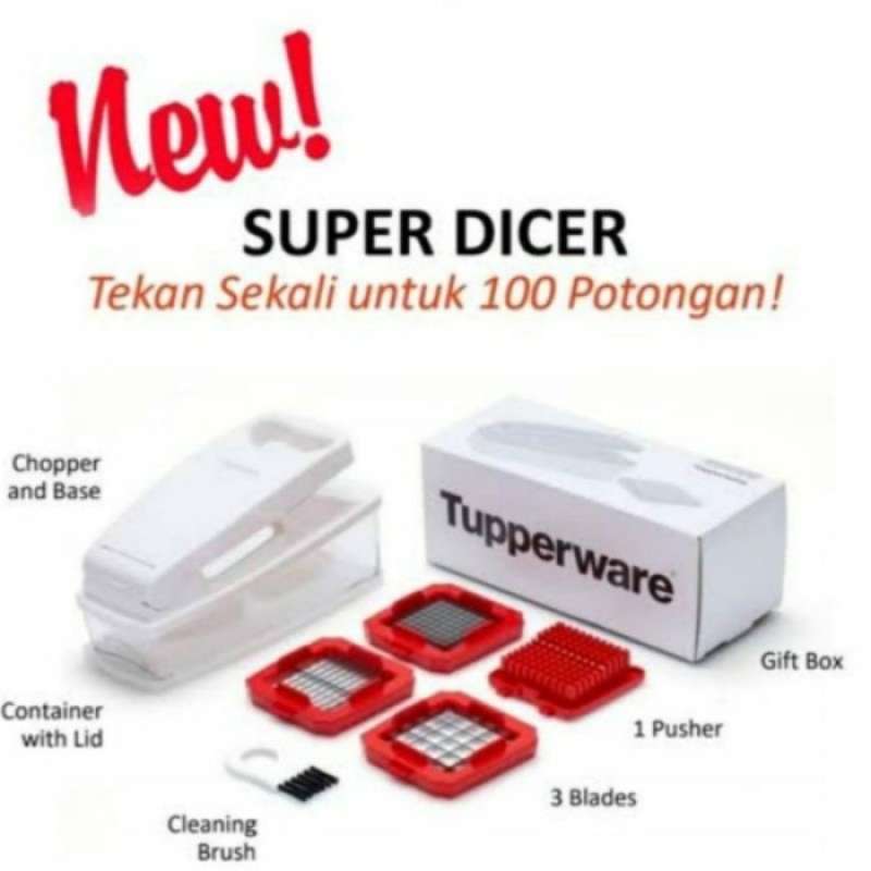 Promo Tupperware Superdicer Alat Pemotong Buah Dan Sayuran Super Dicer Diskon 14% di Seller ...
