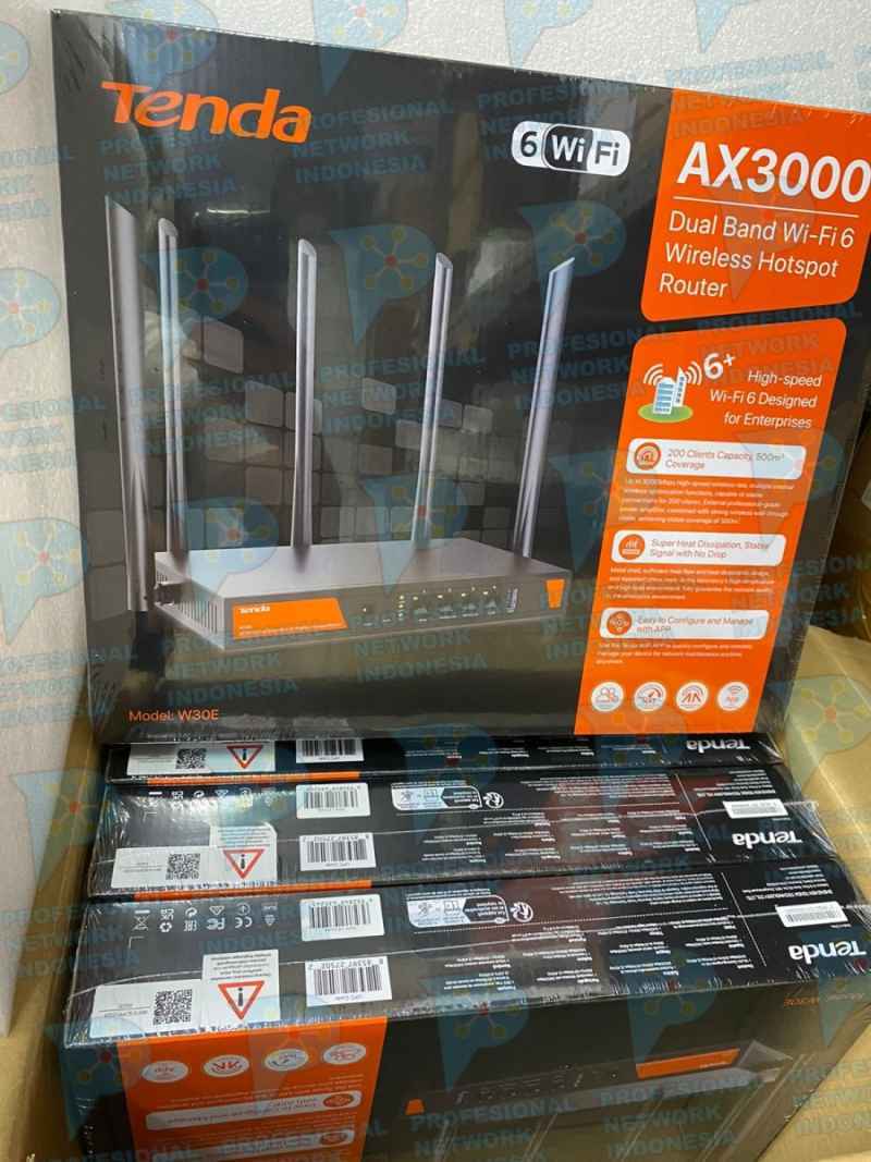 Jual Tenda W30e Ax3000 Dual Band Wifi-6 Wireless Hotspot Router Di ...