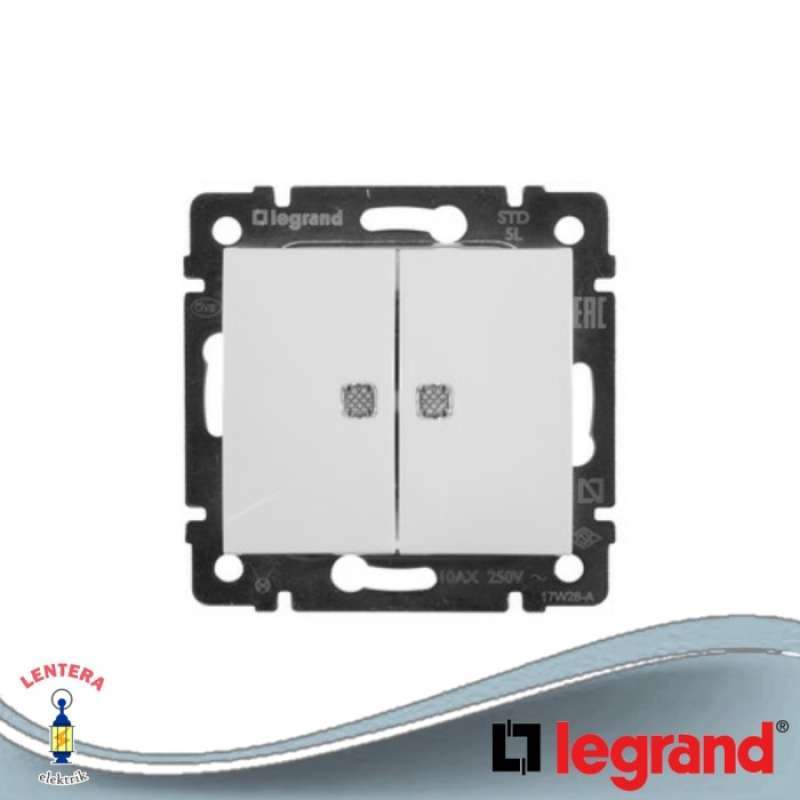 Jual Legrand 2 Gang 1 Way Switch Illuminated 774428 Di Seller Lentera ...