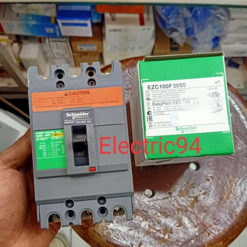 Promo mccb EZC100F3050 3 phase 15A - 50A Schenider Diskon 23% di Seller Hubner Store ...