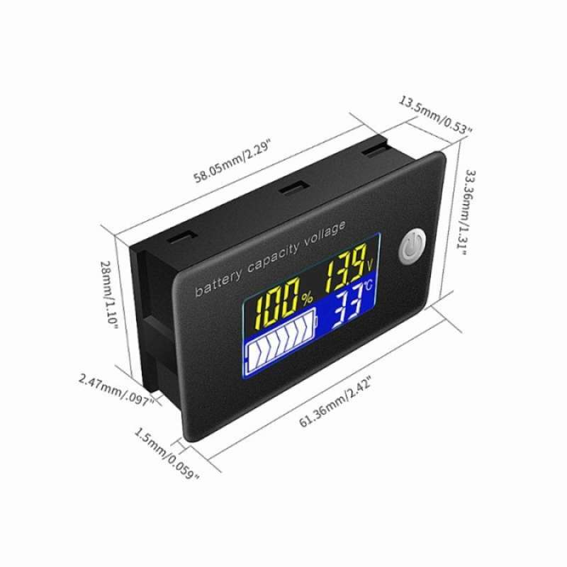 Jual Sl213 Indikator Kapasitas Baterai Universal 12v 24v 36v 48v 60v ...