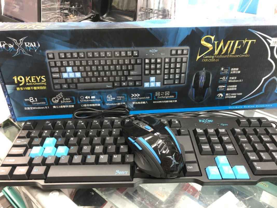 Promo Foxray Swift Gaming Keyboard + Mouse Combo 19 Keys Anti Ghosting Diskon 17% di Seller ...