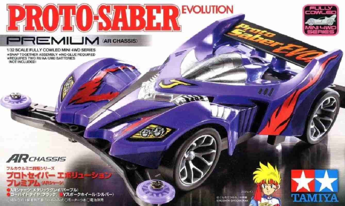 Jual Tamiya Mini 4WD JR PROTO SABER EVO PREMIUM - AR CHASSIS di Seller ...