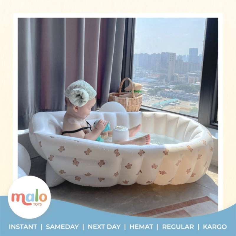 Promo Bak Mandi Bayi Inflatable Soft Bathtub Tiup Tempat Mandi Portable ...