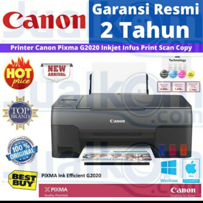 Promo PRINTER CANON PIXMA G2020 series terbaru print copy scan Diskon ...