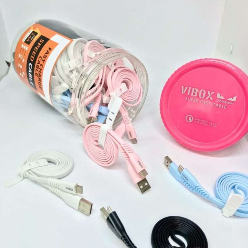 Promo Kabel Data Type C Super Fast Vibox Original Pertoples Isi 40 Pcs ...
